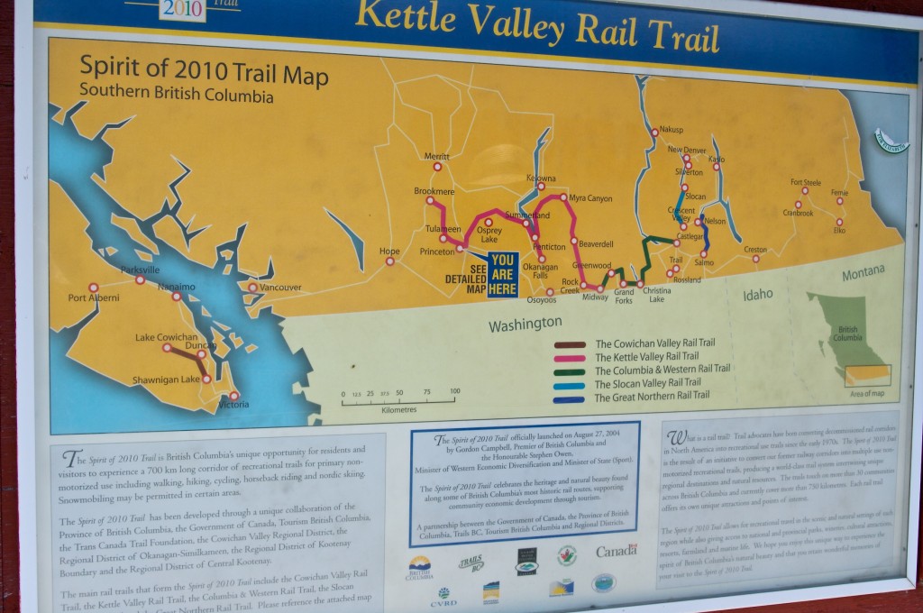 KVR Trail Map in Princeton – Kootenay EV Family