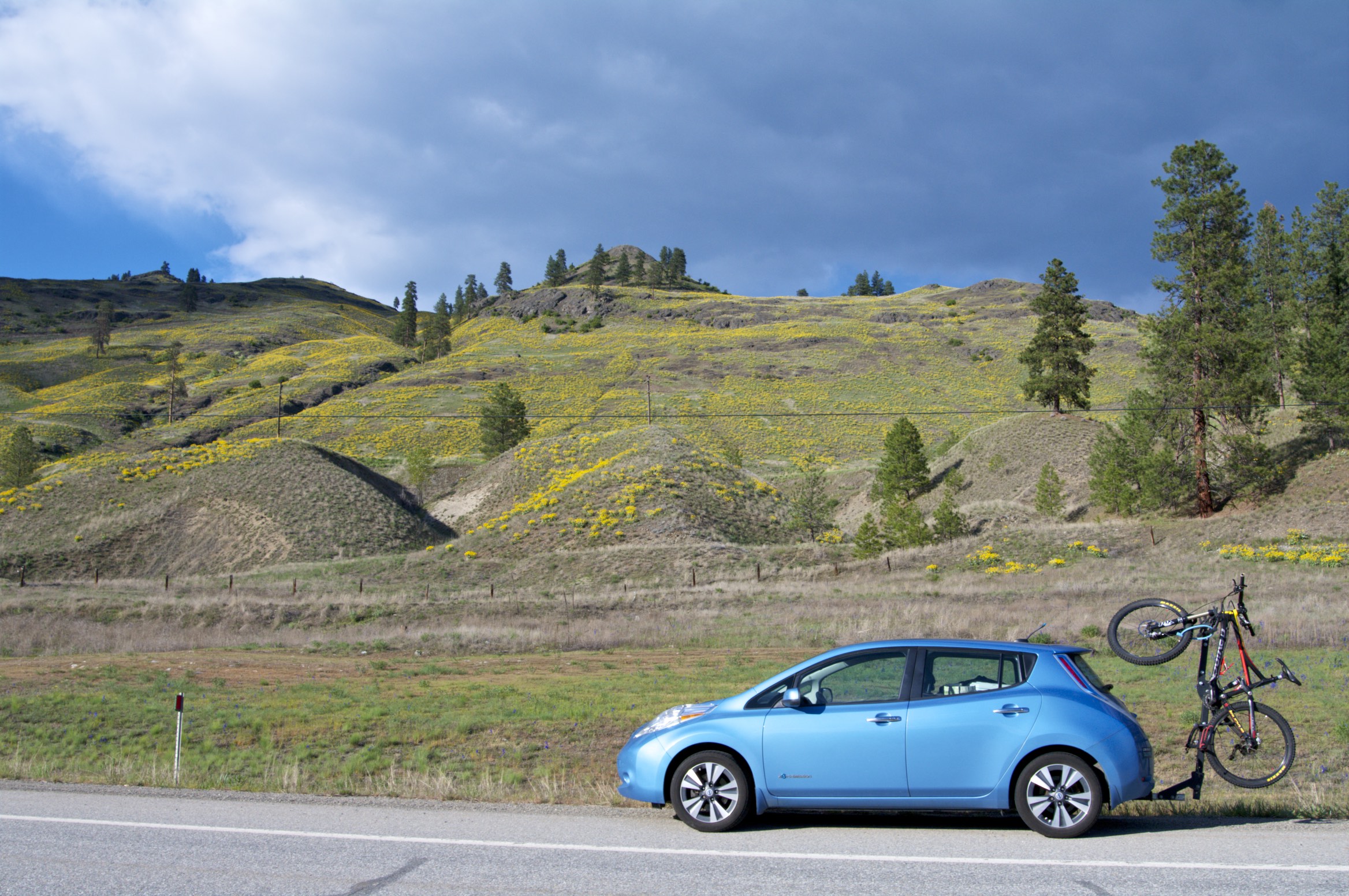 Tesla Model 3 Consumption with Roof Rack and Bike Rack – Kootenay EV Family
